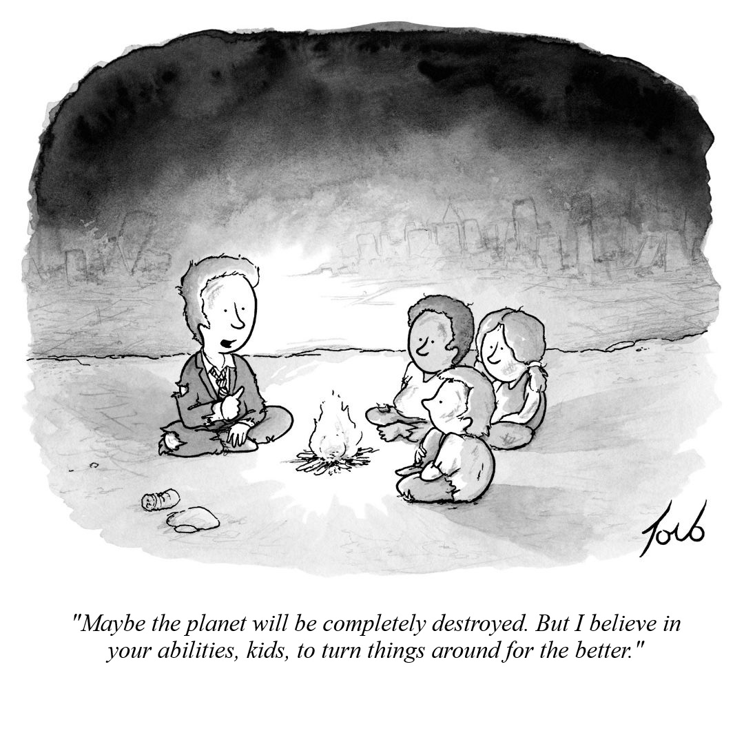 Cartoon caption for Tom Toro’s famous climate cartoon – Art & Human ...